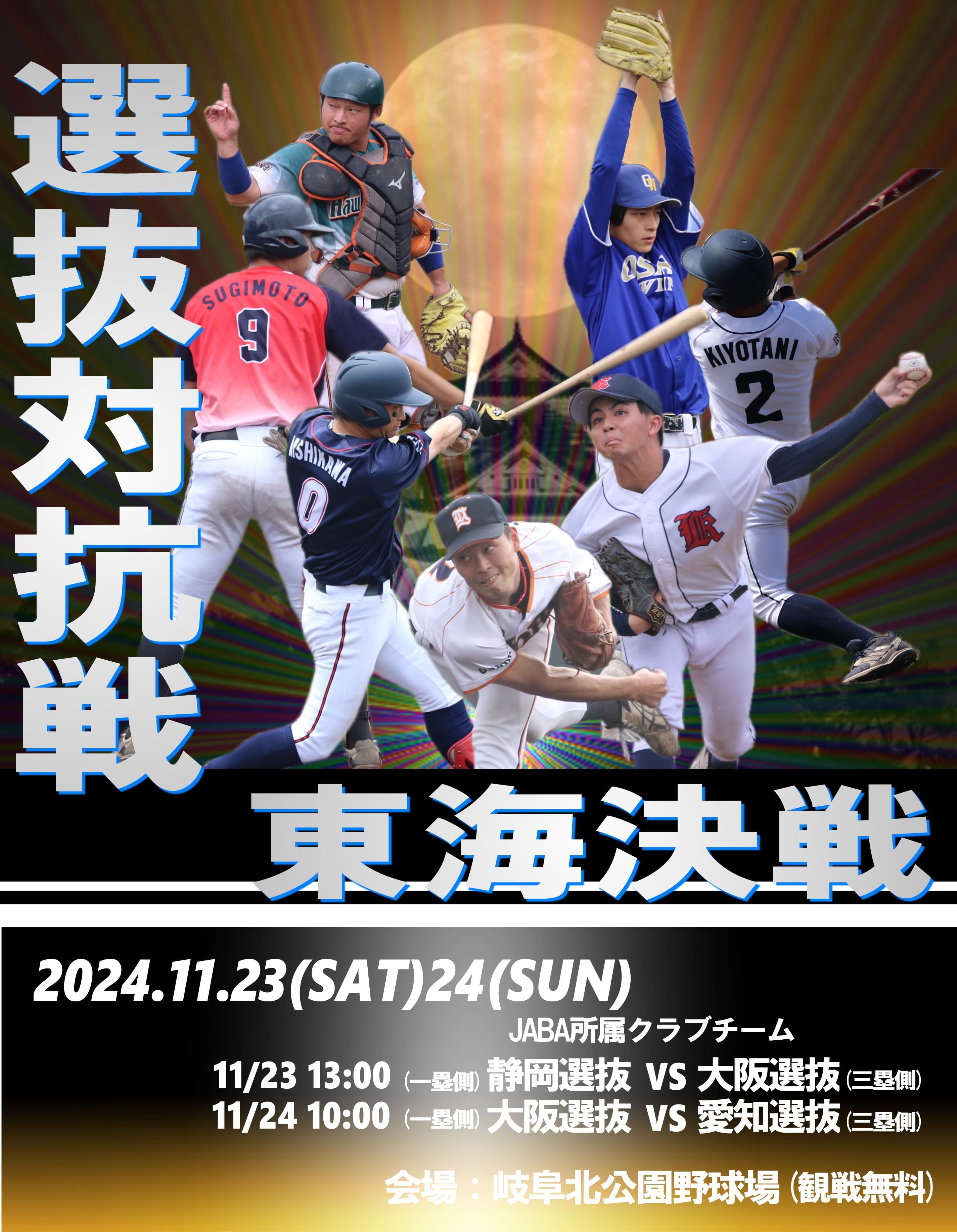 日本野球連盟公式サイト | 【東海地区：大会結果】第3回大阪府 vs東海クラブ交流戦 試合結果